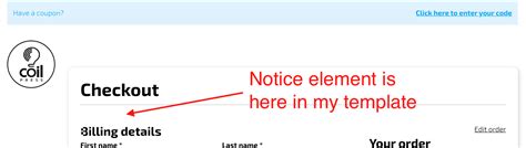 SOLVED Woocommerce Notice Element Not Working On Checkout Template Bugs Bricks Community Forum
