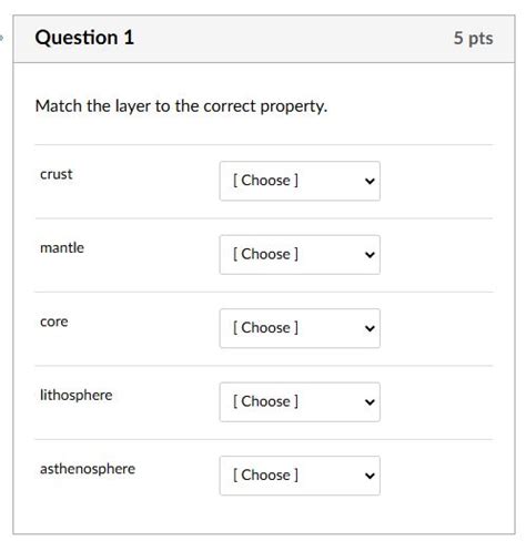 solved question 1match the layer to the correct