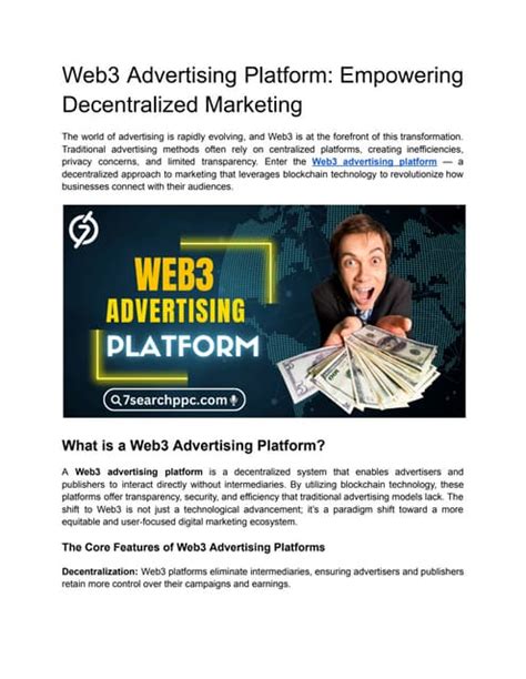 web3 advertising platform empowering decentralized marketing pdf