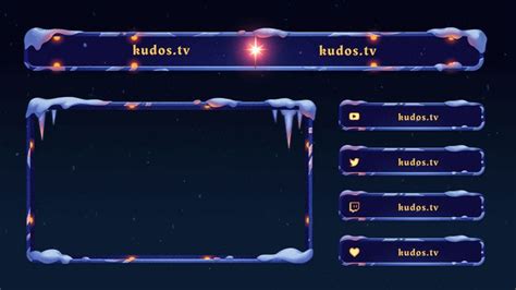 Winter Landscape — Stream Header Label Webcam Overlay Pack For Obs Winter Landscape