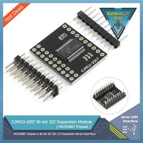 jual cjmcu2317 cjmcu 2317 mcp23017 16 bit i2c iic i o expansion module