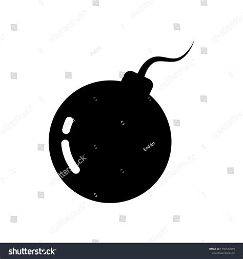 Bom Icon Vector Illustration Isolated On Stock Vector Royalty Free