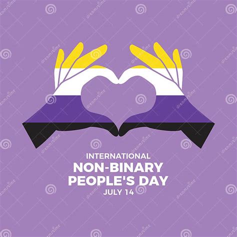 International Non Binary People S Day Vector Illustration Stock Vector