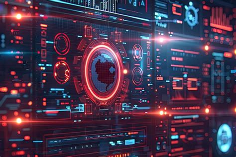 Premium Photo Cyber Security Protection Firewall Interface Concept