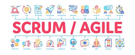 Premium Vector Scrum Agile Banner