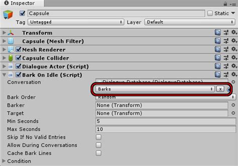 Dialogue System For Unity Bark Tutorial