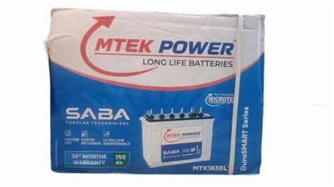 Mtek Power Ah Tall Tubular Batteries At Piece Chennai ID