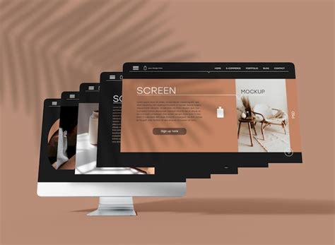 Premium Psd Computer Monitor Screen Mockup