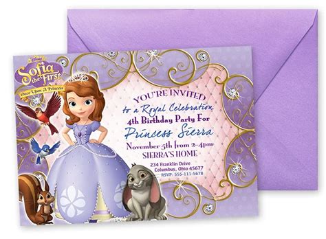 Sofia The First Birthday Card Ubicaciondepersonascdmxgobmx