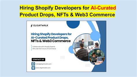 ppt hiring shopify developers for ai curated product drops nfts