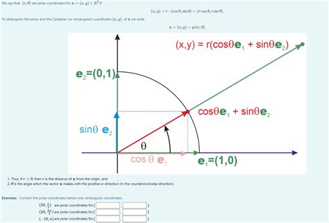 Solved We Say That Rθ Are Polar Coordinates For