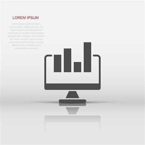 Premium Vector Website Analytics Icon In Flat Style Seo Data Vector Illustration On White
