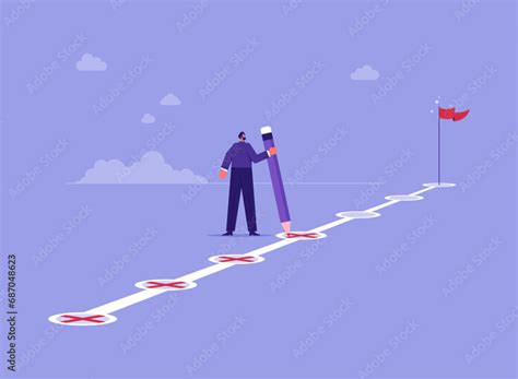 Project Tracking Goal Tracker Task Completion Or Checklist To Remind Project Progress Concept