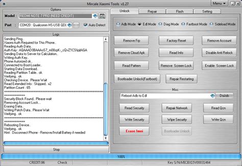 Mi Redmi Note Mi Account Remove Done By Miracle Thunder Xiaomi Tool Success Gsm Forum