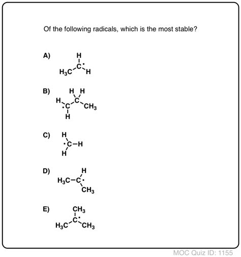 Radicals Practice Quizzes Master Organic Chemistry