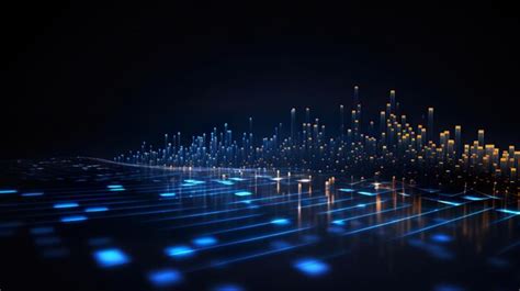 Premium Ai Image Network Of Lines And Dots Generative Ai