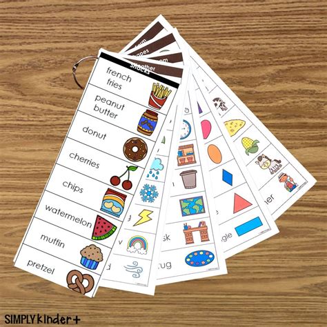 Snacks Word Bank Writing Center Simply Kinder Printable Membership