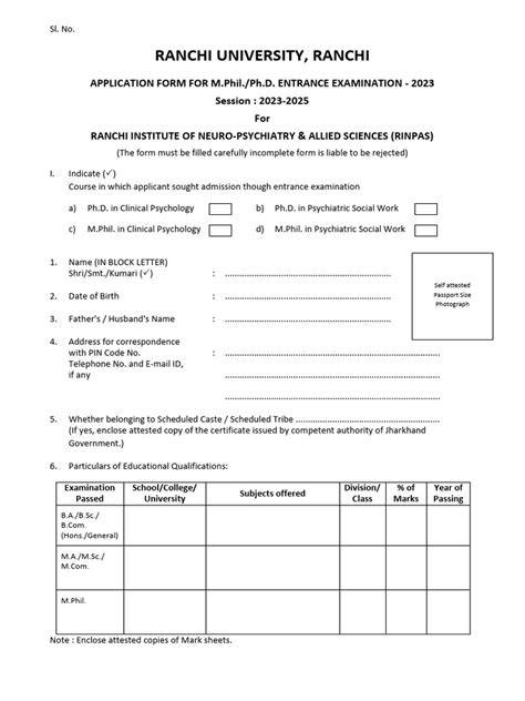 Application Form And Admit Card 2023 Pdf