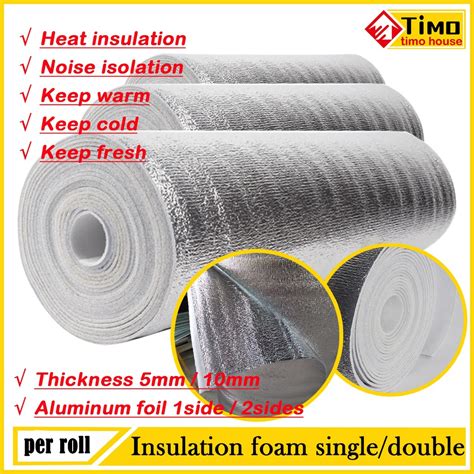 Per Roll Insulation Foam Polyethylene Pe Foam Wrap Heat Packaging White Width 100cm Single