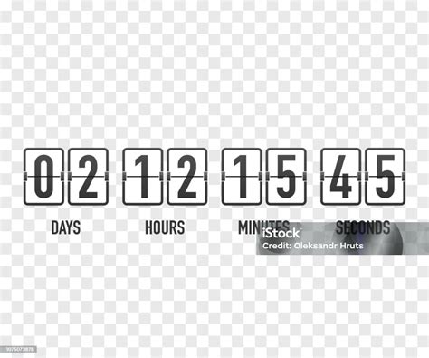 Countdown Klok Teller Ui App Digitale Telling Waas Cirkel Bestuur Meter