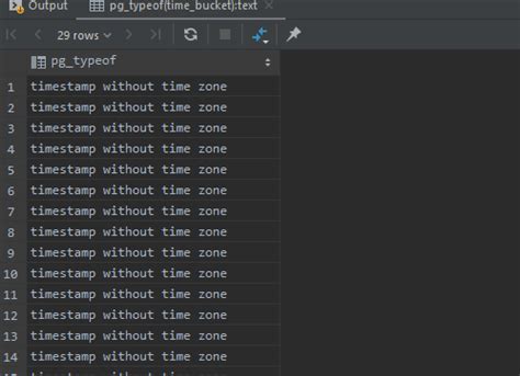 Psql How To Collect From A Timestamp Without Time Zone Field To A