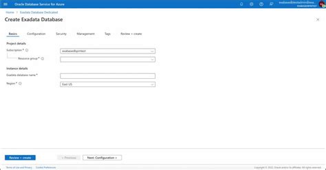 Getting Started On Oracle Database Service For Microsoft Azure With Exadata Database Service