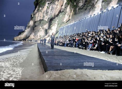 malibu ca 06 06 2019 saint laurent fashion show pictured saint