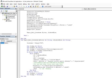 Microsoft Excel Vba Makro Ile Raporlama Ve Mail Gönderme Mehmet İçme