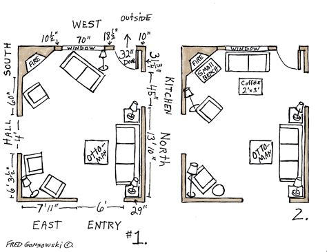 Arranging Furniture In A 16 Foot By 20 Foot Living Room With Four
