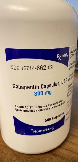 Gabapentin Central Packaging Fda Package Insert