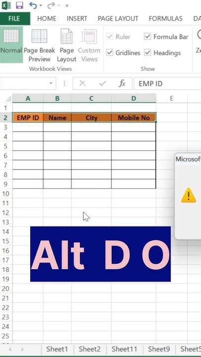 activate automatic data entry form in excel excel data entry tricks