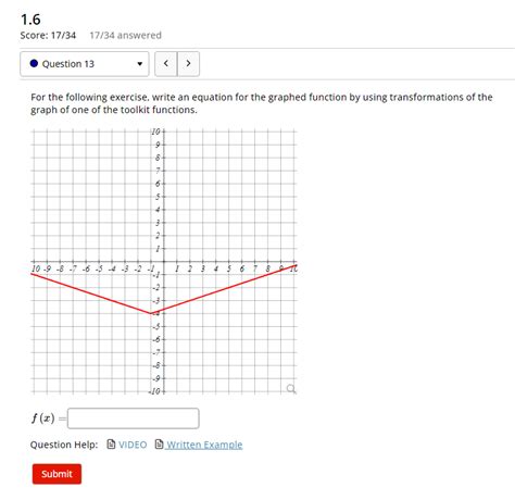Solved For The Following Exercise Write An Equation For The