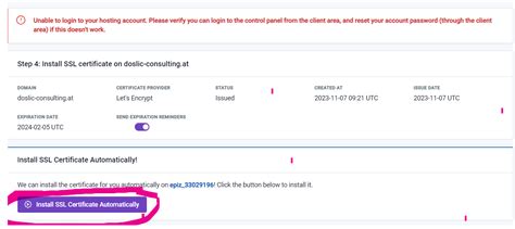 When Trying To Renewing Ssl Certificate Hosting Support