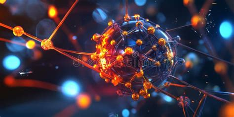 A Mesmerizing Futuristic Ai Driven Nanotechnology Lab Displaying Glowing Cybernetic Molecular