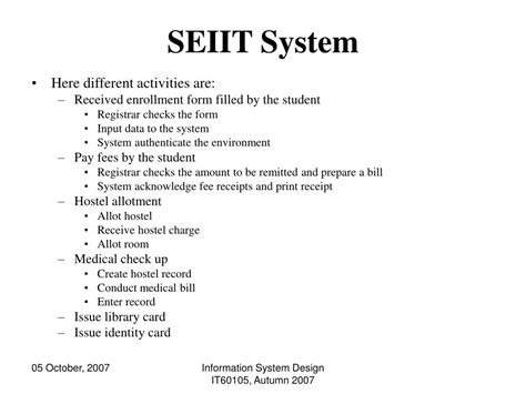 Ppt Information System Design It60105 Powerpoint Presentation Free