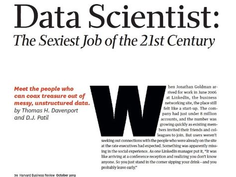 Data Scientist The Sexiest Job Of The 21st Century