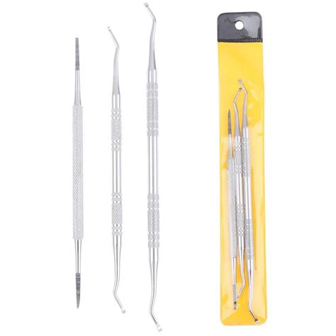 발가락 네일 케어 후크 내향성 더블 엔드 내향성 발가락 교정 리프터 파일 매니큐어 페디큐어 발톱 깨끗한 발 관리 도구 3 개풋 케어 공구 Aliexpress