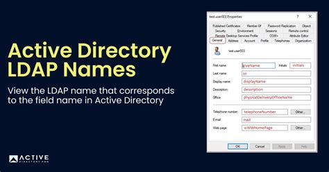 Active Directory Ldap Field Mappings Active Directory Pro