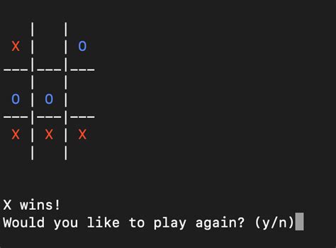 Github Villarrealizedtic Tac Toe Cli A Tic Tac Toe Game Written In