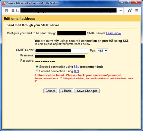 Solved Tls Negotiation Failed The Certificate Doesnt Match The Host Code 0 Discussion Forum