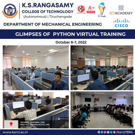 Ksrangasamy College Of Technology On Linkedin Cisconetacad Python