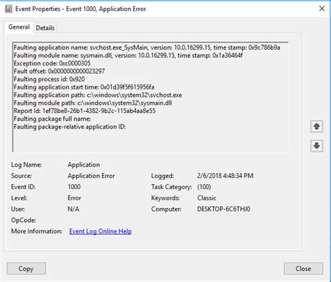 Windows Error 10001 Microsoft Community