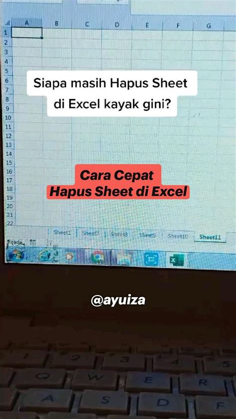 Cara Cepat Hapus Sheet Di Excel Tutorialexcel Tipsexcel Exceltips