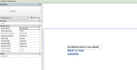 Solved I Cant Edit A Label In A Title Block Cant Figure Out Why