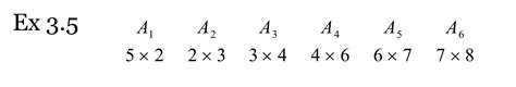 chained matrix multiplication