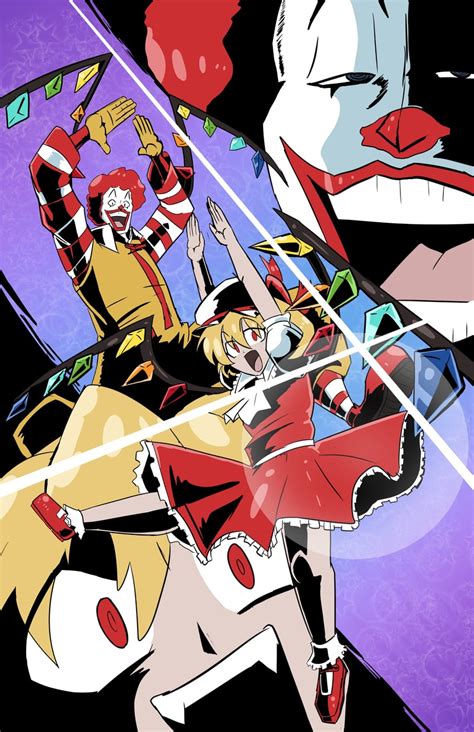Flandre Scarlet And Ronald Mcdonald Touhou And 1 More Drawn By Deputy