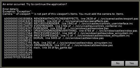 Closed Example Fps Game Error Bugs Castle Game Engine Forum