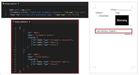 Word API V Nested Table Type Data Merge
