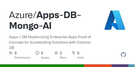 github azure apps db mongo ai apps db modernizing enterprise apps proof of concept for