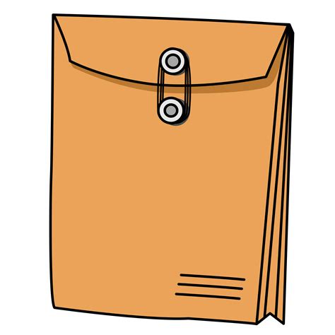 Envelope Sealed With Buttons And String Flat Cartoon Icon Design 26790789 Png